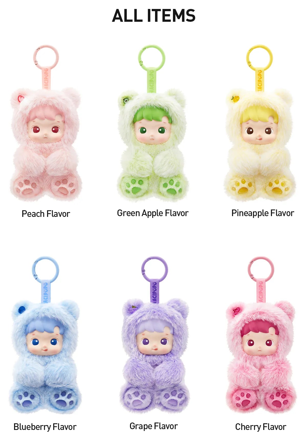 HACIPUPU Gummy Bear Series-Vinyl Plush Pendant Blind Box -Single Blind – Cool Dragon Hobby