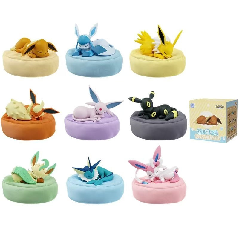 Langbowang Pokemon Sleeping Eevee Series Blind Box Figure - One Single ...
